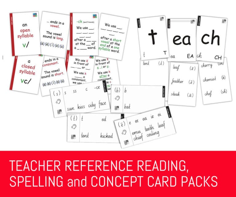 Playberry T3 Teacher Reference Reading, Spelling and Concept Card Pack ...